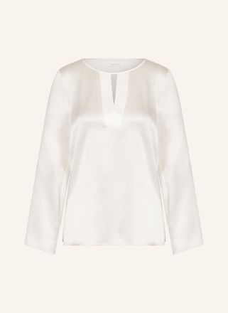 Marc Cain Blusenshirt Aus Seide Im Materialmix weiss