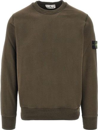Stone Island Logo badge organic cotton sweatshirt Man XL