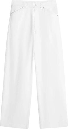 Christophe Lemaire Homme, Jeans, Blanc, Taille: XL Pantalon Large en Denim