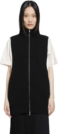 Maison Margiela Zip-Up Sleeveless Cardigan