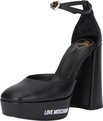 Love Moschino Sandales &agrave; Talon Femme Noir 39 EU