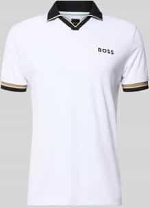 HUGO BOSS Slim Fit Poloshirt mit Label Print Modell PL_TOC SERVE 2