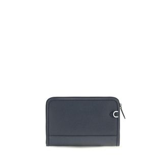 Dolce & Gabbana Mens Blue Calf Leather Bos Taurus Wallet
