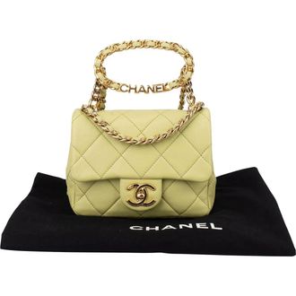 Chanel Crossbody Bags - Chanel Quilted Lambskin Single Flap Crossbody Bag - Gr. unisize - in Gr&uuml;n - f&uuml;r Damen