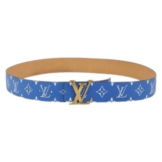 Louis Vuitton Pre-owned Monogram Canvas Belt - - Pre-owned - Damen - Blau - ONE SIZE