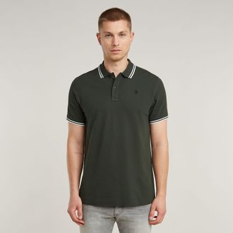 G-Star Dunda Slim Stripe Poloshirt - Grau - Herren