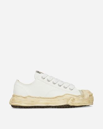 Miharayasuhiro Hank OG Dyed Sole Canvas Low Sneakers White