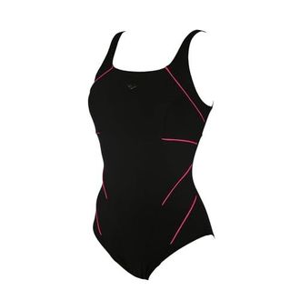 Arena Bijou Maillot de Bain, Noir/Rose, 44 Femme