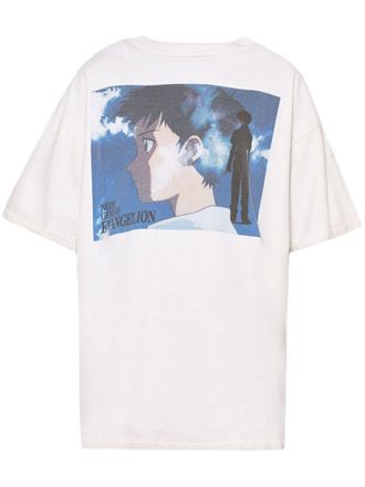 Saint Mxxxxxx t-shirt Evangelion Shinji en coton - Blanc