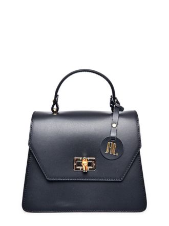 Anna Luchini Schwarz Rindsledertasche