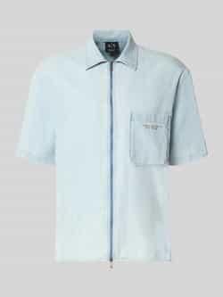 A|X Armani Exchange Regular Fit Jeanshemd aus reiner Baumwolle Modell CAMICIA