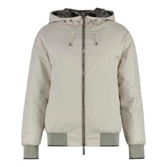 Moorer Wendbare Daunenjacke mit Kapuze - - Jackets - Damen - Beige - M