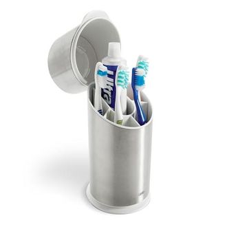 Oxo Good Grips Zahnbürsten-Organizer aus Edelstahl, 24 cm