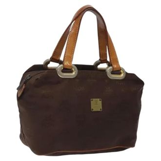 MCM Pre-owned Nylon sacs-main - Femme - Pre-owned - Brun - Taille: ONE Size