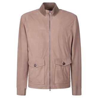 Barba Homme, Vestes, Beige, Taille: XL Brice Leather Jacket