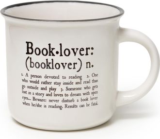 Legami Legami - Cappuccinotasse, Book Lover Thema, New Bone China Porzellan, Take a Break Collection, Fassungsverm&ouml;gen 350 ml, sp&uuml;lmaschinenfest
