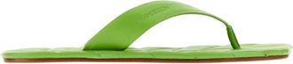 J.W.Anderson Sandales &agrave; lani&egrave;re en cuir feuille - Femme - Chaussures - Vert - Taille: 41 EU
