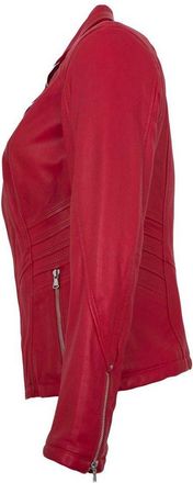 Jilani Lederjacke Maura Jilani Collection - Damen Lederjacke Lammnappa rubin rot