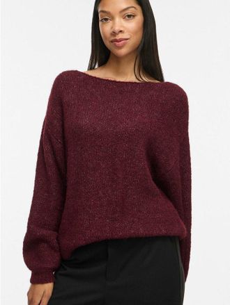 Vila Strickpullover VIMARLEY L/S KNIT PULLOVER- NOOS Materialmix, regular fit