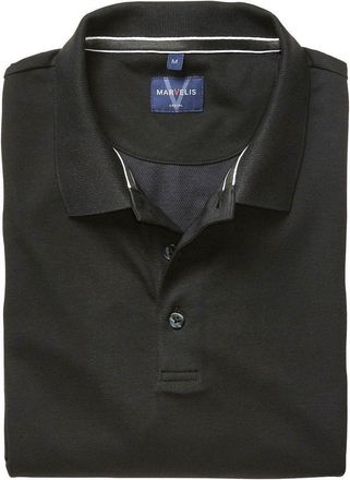 Marvelis Langarm-Poloshirt