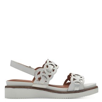 Tamaris Damen Sandaletten, Frauen Sandalen,Strandschuhe,high Heels,Stilettos,offene Absatzschuhe,hoher Absatz,Sommerschuhe,White,40 EU