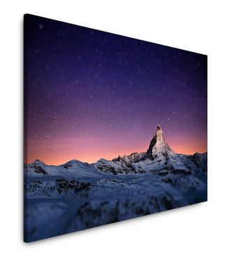 Paul Sinus Art Matterhorn Schweiz 180 x 120 cm Inspirierende Fotokunst in Museums-Qualit&auml;t f&uuml;r Ihr Zuhause als Wandbild auf Leinwand in XXL Format