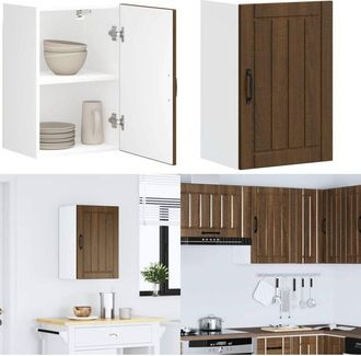 vidaXL Küchen-Hängeschrank Lucca Braun Eichen-Optik Holzwerkstoff - Vidaxl