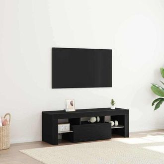 vidaXL Vidaxl - Meuble tv Noir 120 x 35 x 40 cm Bois ding&eacute;nierie