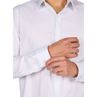 Calvin Klein Chemise &agrave; motif en coton m&eacute;lang&eacute;