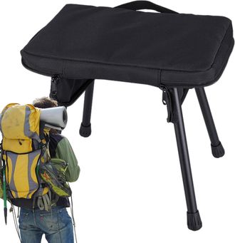 Generico Tragbarer Hocker - Stuhl f&uuml;r den Au&szlig;enbereich mit Einer maximalen Tragf&auml;higkeit von 80 kg | Klapphocker | f&uuml;r, Wandern, Rucksackreisen, Picknick, Outd