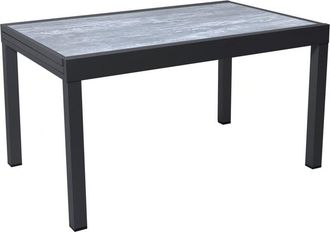 Habitat et Jardin Table de jardin en aluminium extensible Lagos - 140/280 x 90 x 76 cm - Gris