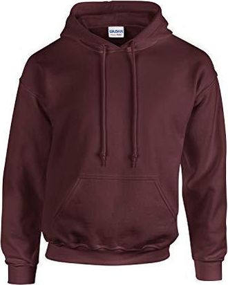 Gildan Pull à capuche pour homme Adultes 50/50 Hooded Sweat/18500 Uniforme - Marron - X-Large