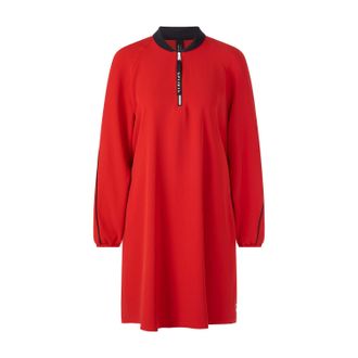 Marc Cain Midikleid mit Rei&szlig;verschlusskragen