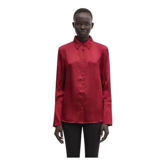 Anine Bing Amanda Shirt - Femme - Blouses et Chemises - Rouge - Taille: 38 FR