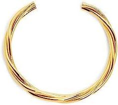 Singularu Bracelet Lina. Bracelet en laiton avec plaqué or 18Kt massif. Taille unique. Mesure ajustable. Bijoux pour femme