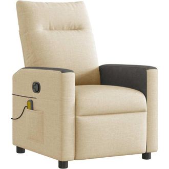 vidaXL Massagesessel Creme Stoff - Vidaxl
