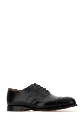 Churchs Mens Black Leather Consul Lace-Up Shoes Scarpe Stringate