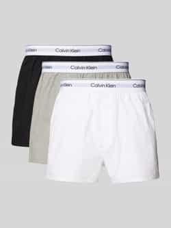 Calvin Klein Underwear Boxershorts mit elastischem Logo-Bund im 3er-Pack