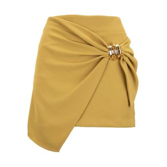 Elisabetta Franchi Bow Front Short Skirt - - Skirts - Damen - Gelb - S