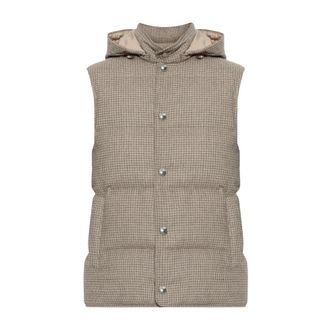 Eleventy Nylon Woll Kaschmir Weste - - Jackets - Herren - Beige - XL