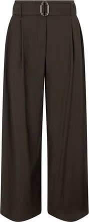 Moorer Pantalon NOA Baggy avec Ceinture - Femme - Pantalons - Brun - Taille: 36 FR