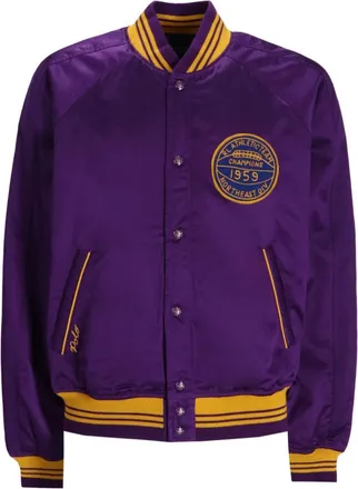 Polo Ralph Lauren Bomberjacke mit Streifendetail - Violett