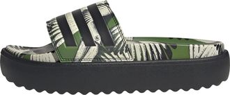 adidas Damen ADILETTE PLATFORM SLIDES, Crew Green/Core Black/Core Black, 44.5 EU