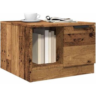 vidaXL Vidaxl - Table basse vieux bois 50x50x36 cm bois ding&eacute;nierie