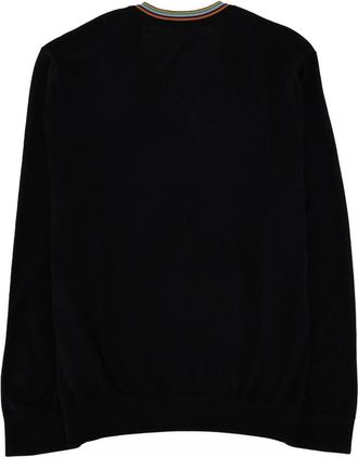 Paul Smith Signature Stripe Merino Wool Cardigan - Black