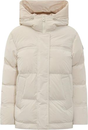 Peuterey Femme, Vestes, Gris, Taille: 38 FR Matt and Shiny Nylon Down Jacket