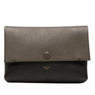 Celine Pre-owned Bicolor Leather Pouch - - Pre-owned - Damen - Braun - ONE SIZE