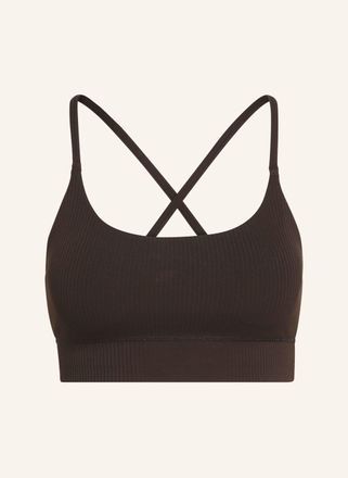 adidas Adidas All Me Light Support Rib Bra Longline Sport-Bh braun