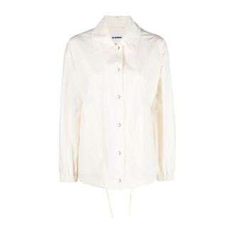 Jil Sander Shirt mit Logo-Print - - Blouses & Shirts - Damen - Beige - 3XS