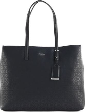 Calvin Klein Femme CK Must Sac &agrave; Main, Noir Epi Mono, Taille Unique